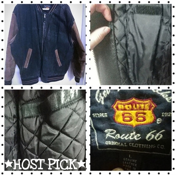 Route 66 | Jackets & Coats | Vtg Leather Bomber Jacket | Poshmark